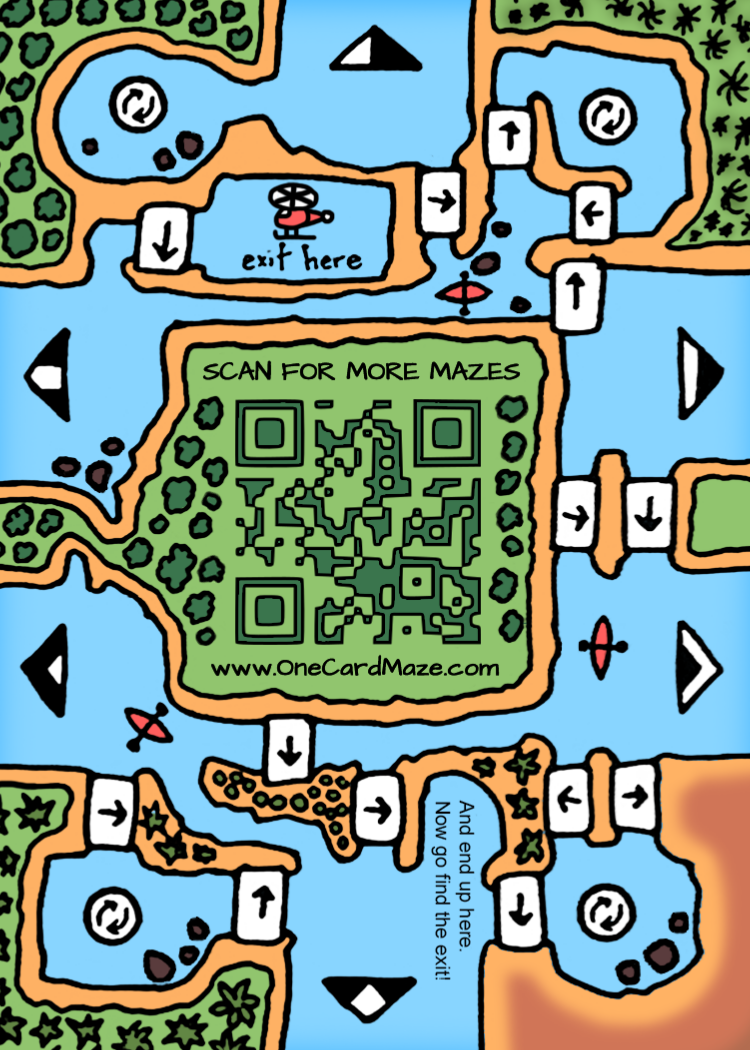 One Card Maze — Get Lost on One Card